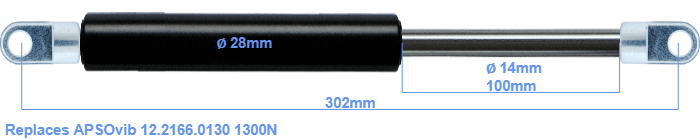 Stabilus Lift-O-Mat replacement | Gas Strut | Gasspringsshop.co.uk