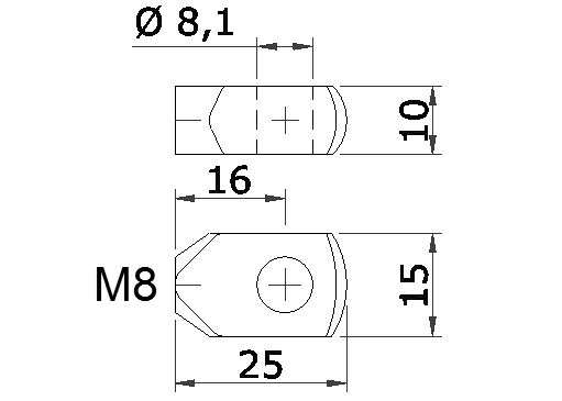 M8 Eye (16mm) - Gasspringsshop.co.uk