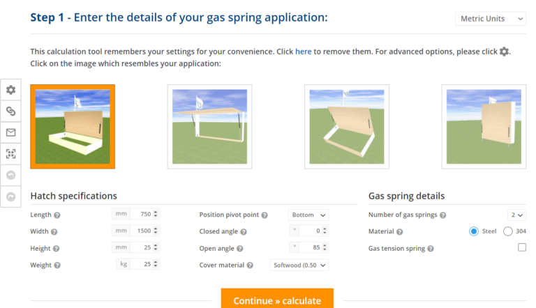 Gas spring calculation excel - Gasspringsshop.co.uk
