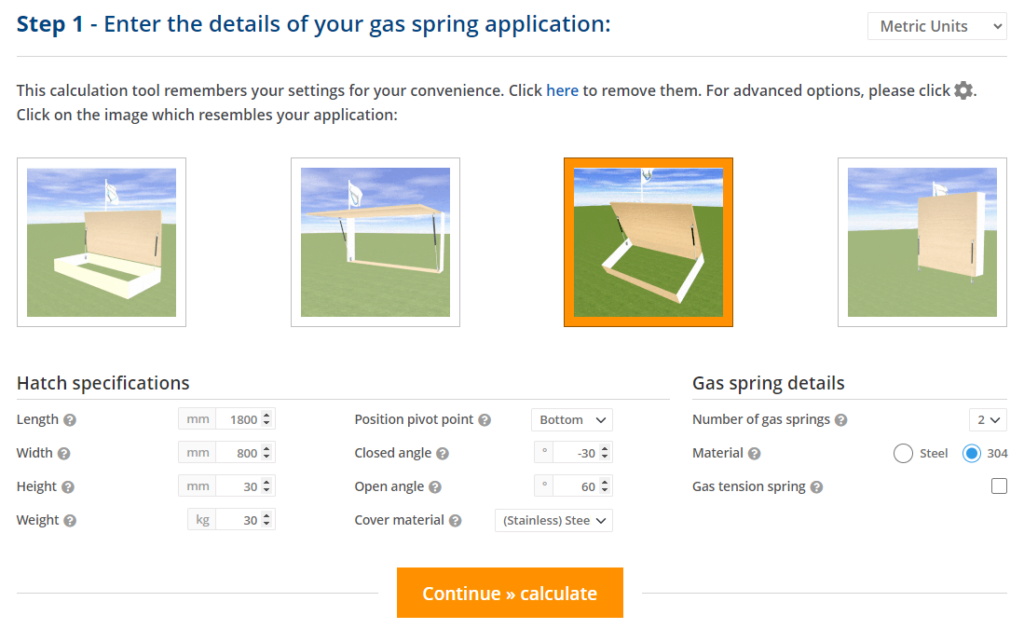 Gas Spring for Emergency Hatches | Gasspringsshop.co.uk